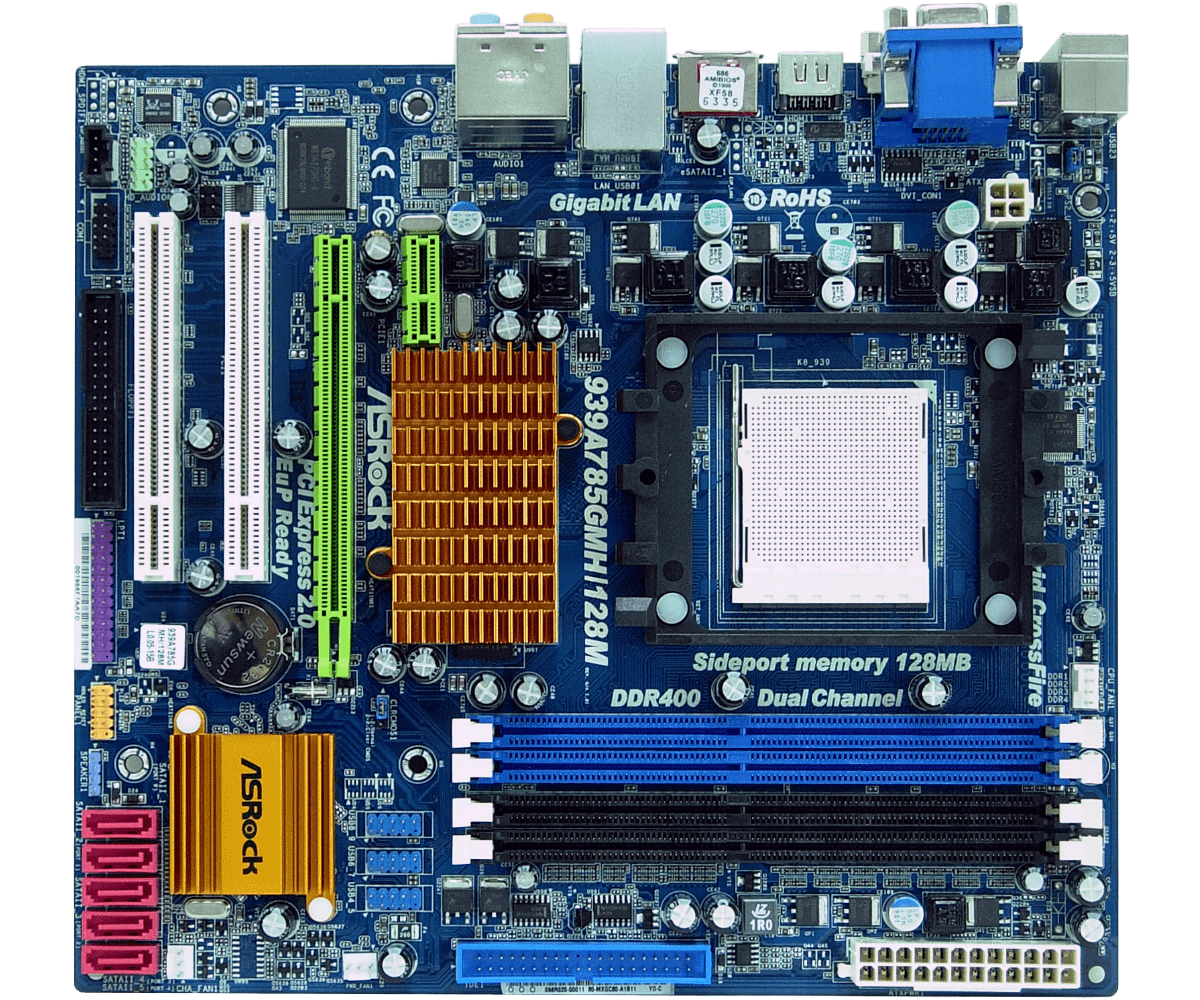 Asrock H61mdgs Rev 102 Ddr3 Lga1155 Motherboard W Cpu