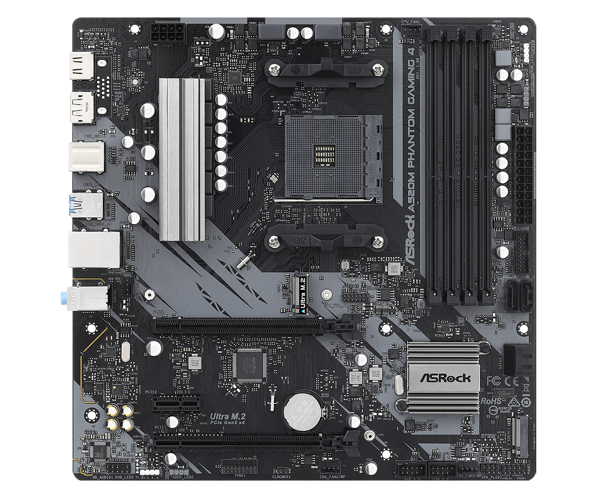 ASRock > A520M Phantom Gaming 4