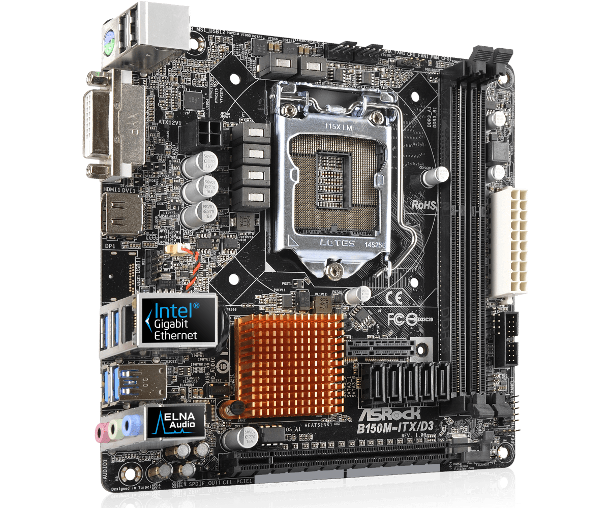 ASRock > B150M-ITX/D3