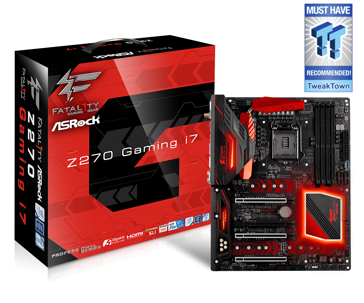 ASRock > Fatal1ty Z270 Professional Gaming i7