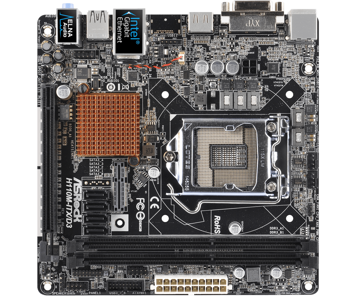 ASRock > H110M-ITX/D3