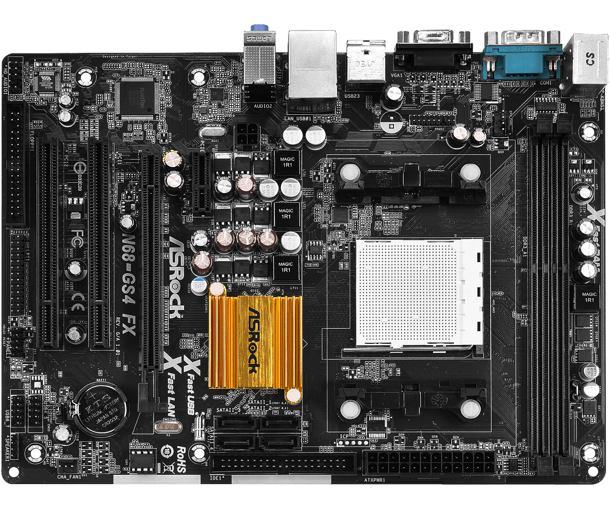 ASRock > N68-GS4 FX